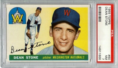 1955 Topps #60 Dean Stone PSA 7 Nationals | eBay