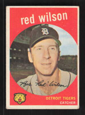 Red Wilson 1959 Topps Detroit Tigers #24 | eBay