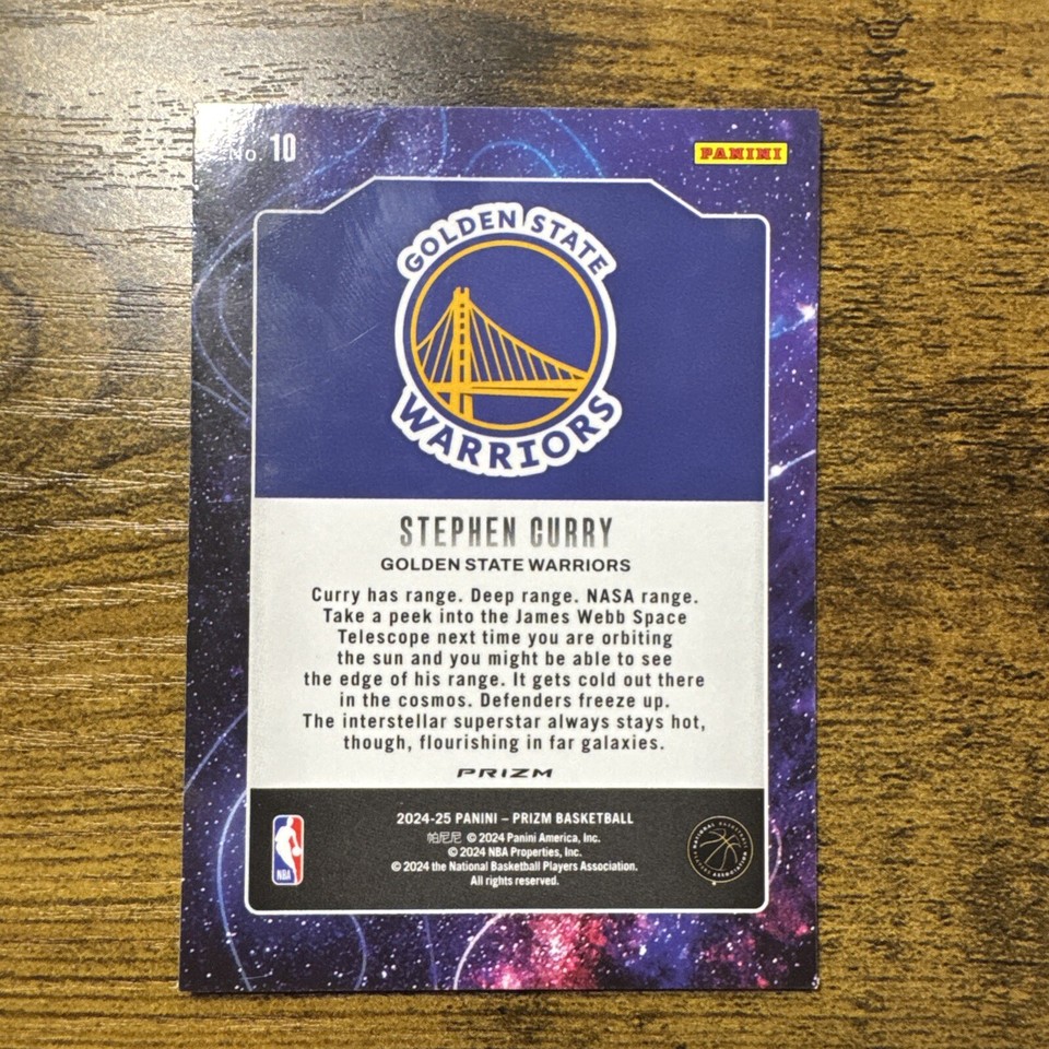 2024-25 Panini Prizm Deep Space #10 Stephen Curry Silver Holo SP | eBay