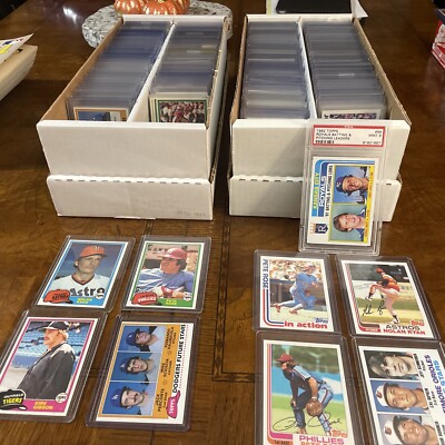 1981 & 1982 Topps Baseball COMPLETE SETS NRMT/MT Gibson Valenzuela ...