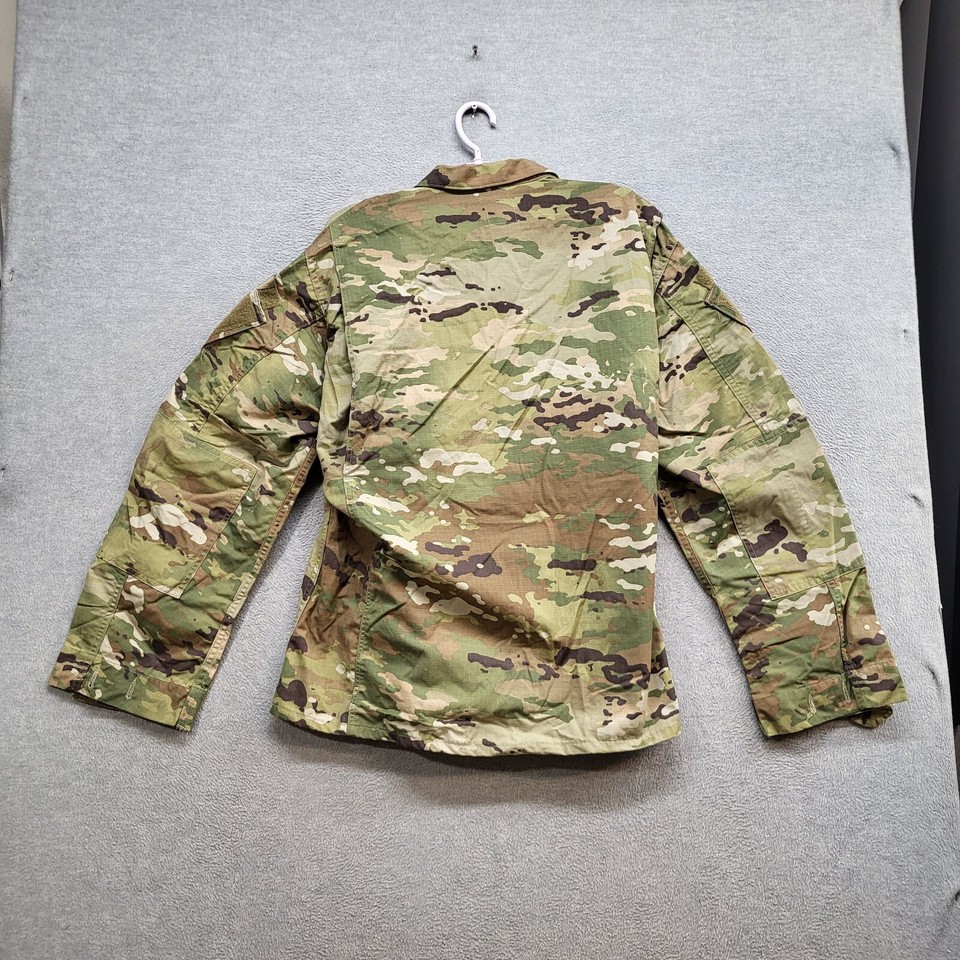 US Army Men Coat Large Green Camo Military Perimeter Guard Ripstop ...