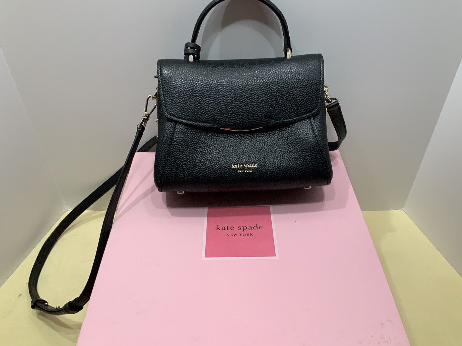 Kate Spade Grace small top handle Black Purse With Box - Gem
