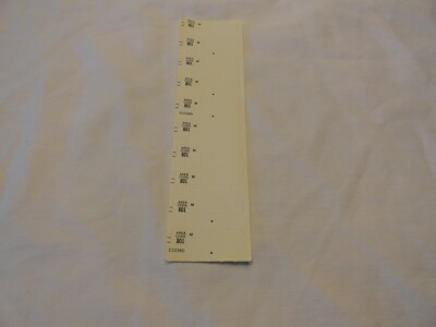 DESIGNATION TABS/ FORM E10365 /50 PUSH BUTTON SETS / FITS ALL PUSH ...