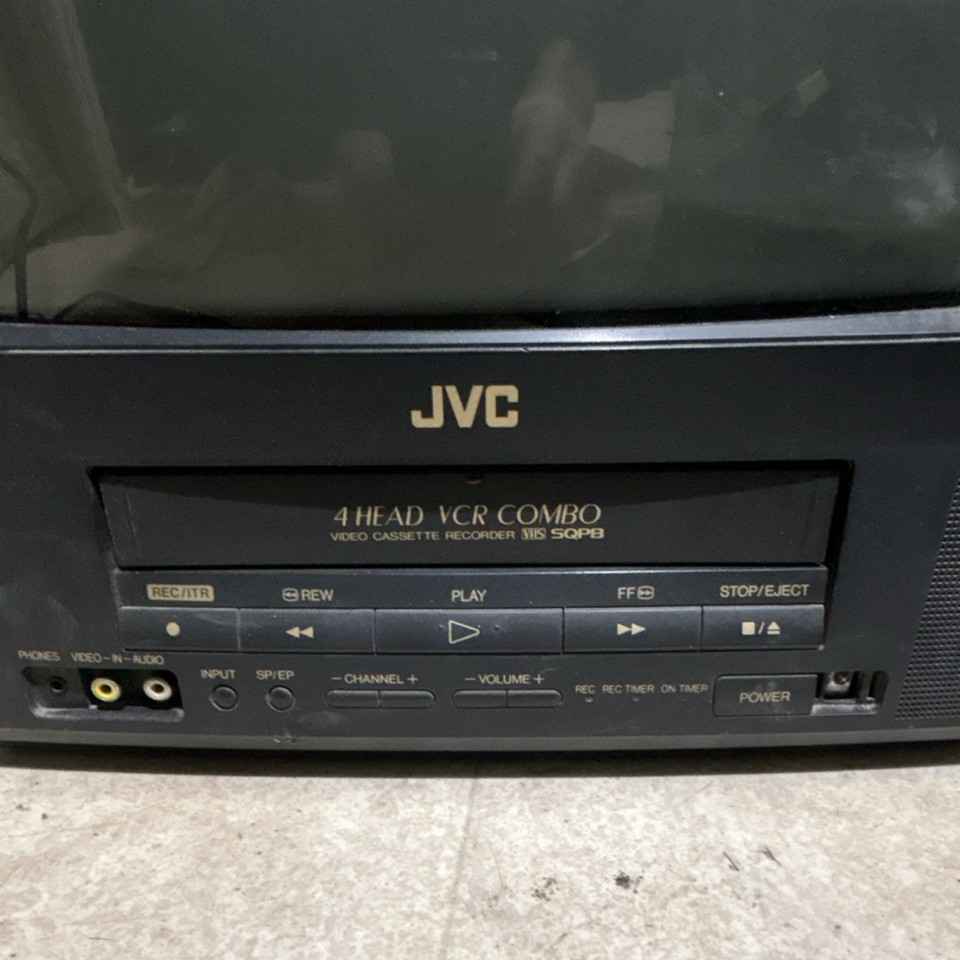 JVC 4 Head VCR Combo CRT Vintage Television | eBay