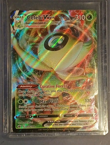 CELEBI VMAX #008/198 CHILLING REIGN FULL ART ULTRA RARE POKEMON NM-MINT ...