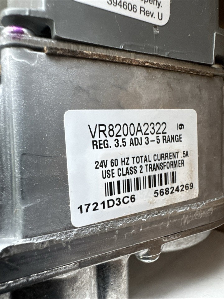 Resideo 24 Vac 1/2 x 3/4 Dual Standing Pilot Gas Valve, Set 3.5 WC ...
