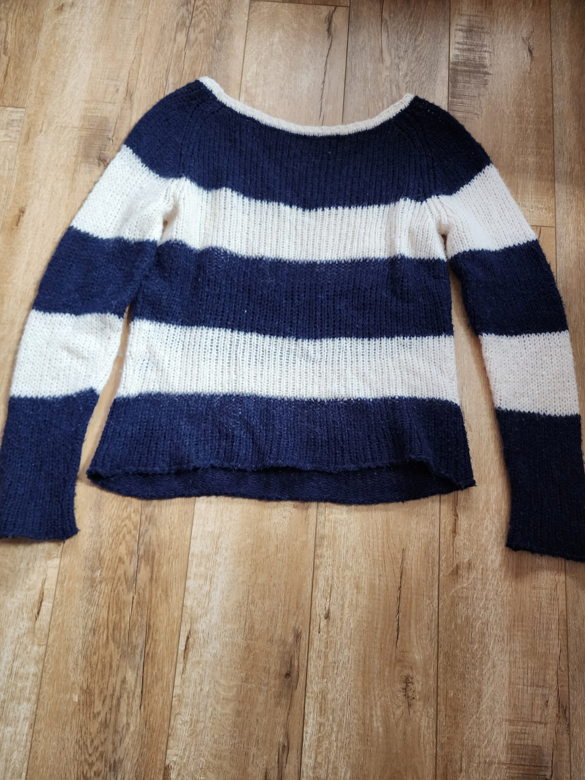 RARE Polo Ralph Lauren Navy Striped Merino Wool Alpac… - Gem