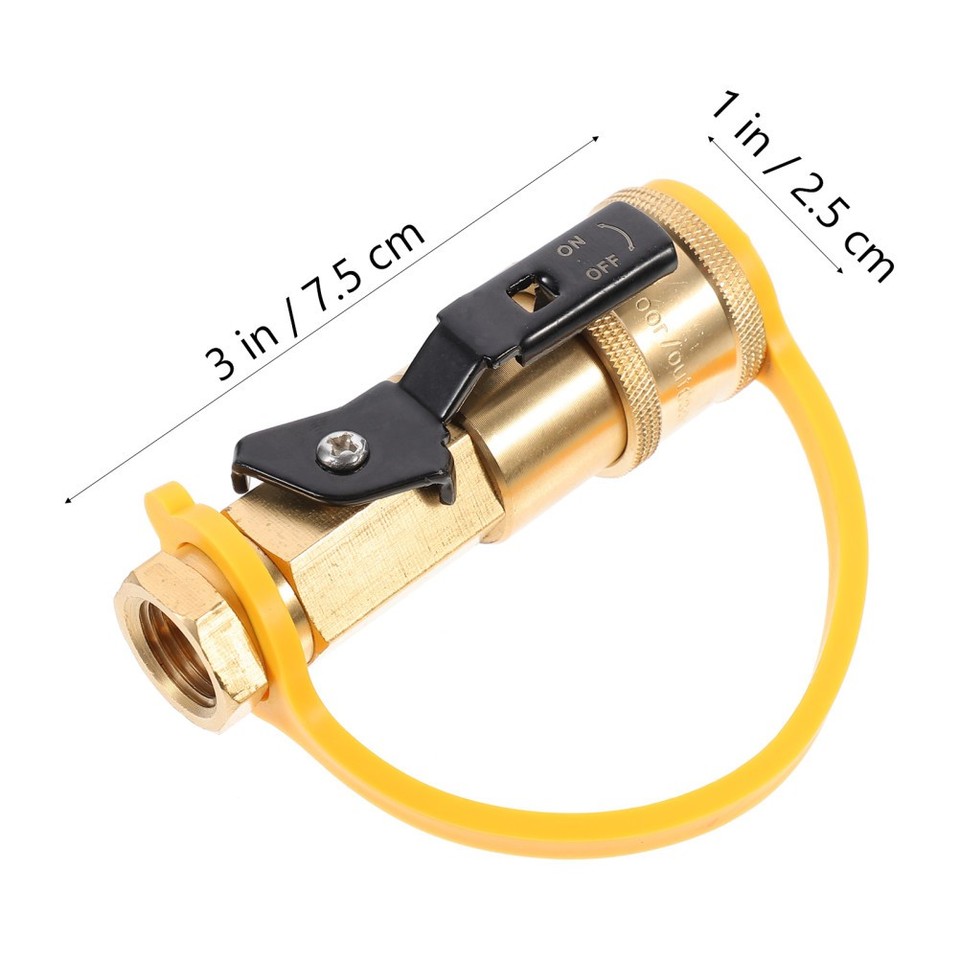 1/4” Copper Water Pipe Adapter Brass Quick Connector for Gas Systems ...