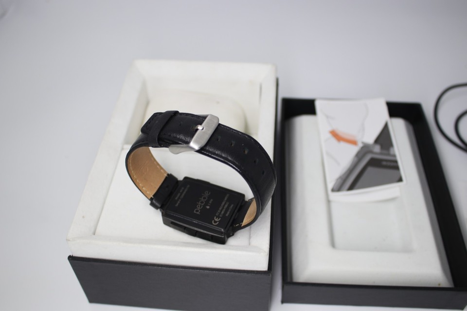 Pebble Watch for parts black smart watch | eBay Australia