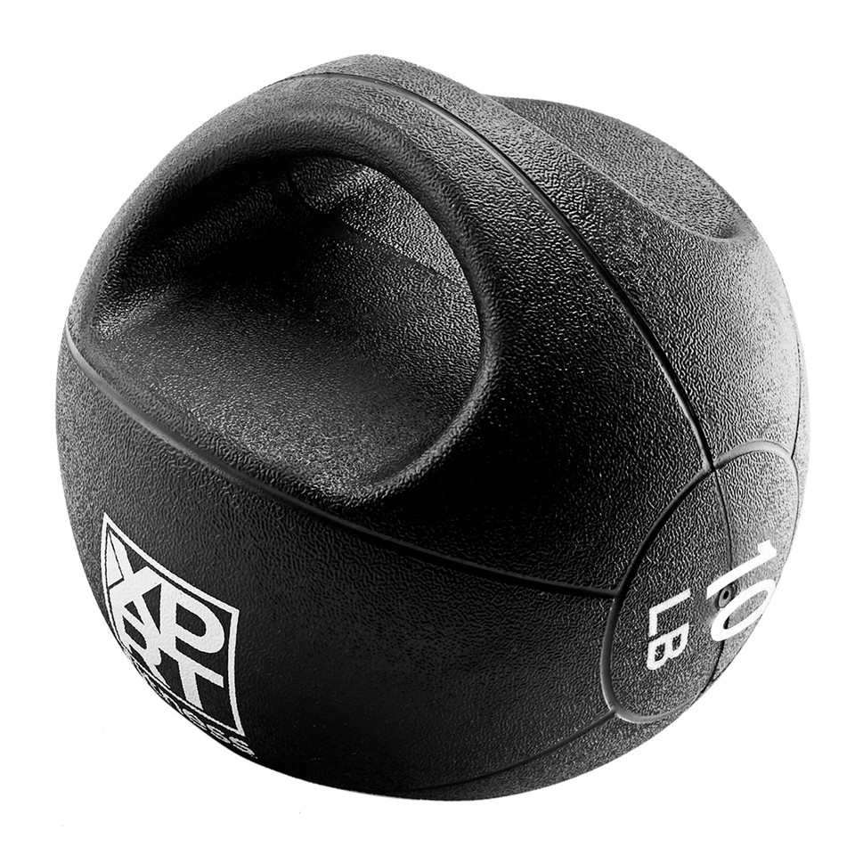 XPRT Fitness 10lb Dual Grip Medicine Ball Textured Exercise Ball Core ...