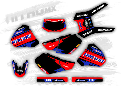 Graphics Kit fits Honda XR 250 400 1996 1997 1998 1999 2000 2001 2002 ...