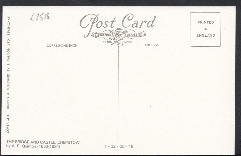 Wales Postcard - Bridge and Castle, Chepstow B2516 | eBay