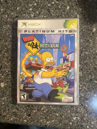Xbox Platinum Hits Simpsons Hit & Run *Case And Manual Only ...