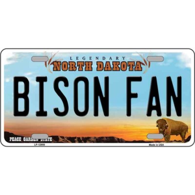 Bison Fan Novelty Art License Plate Metal Tin Sign Plaque Wall Decor | eBay