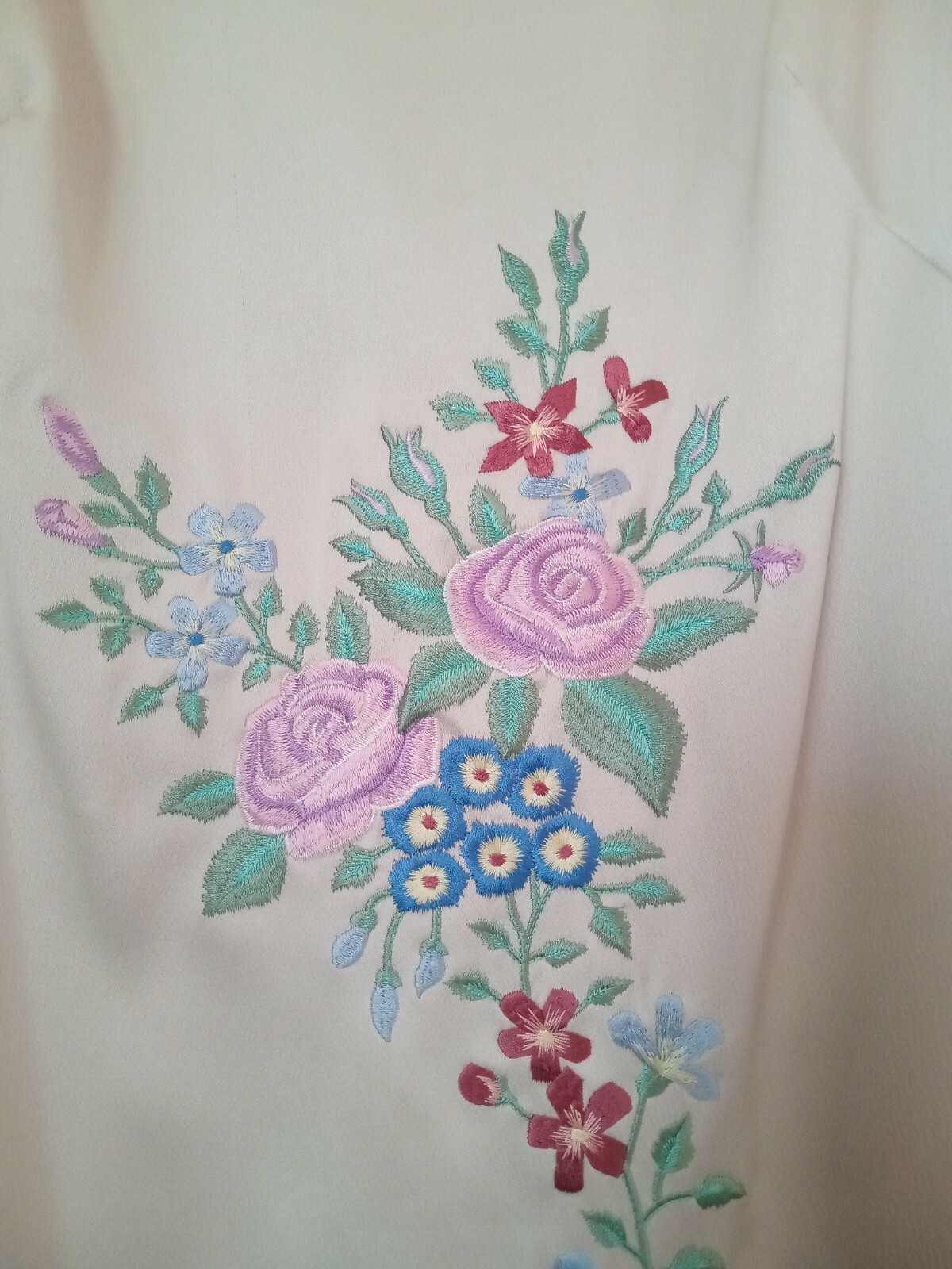 Warehouse cream/gold embroidered sheath dress s14 - Gem