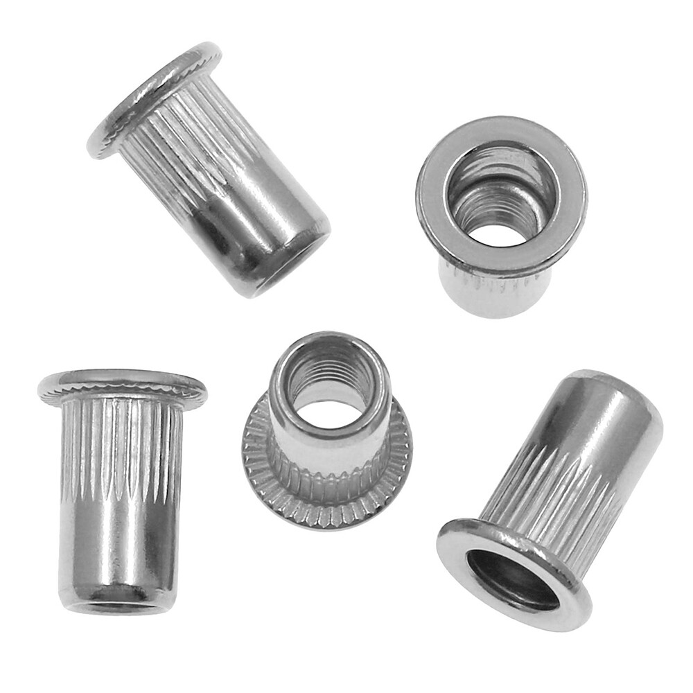150pcs Rivnuts Stainless Steel Knurled Head Threaded Rivet Nuts M3 M4 ...