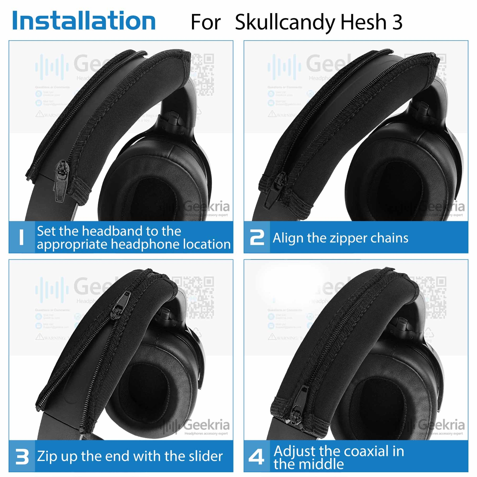 Geekria Headband Cover Compatible with Skullcandy Hesh 3 | eBay Australia