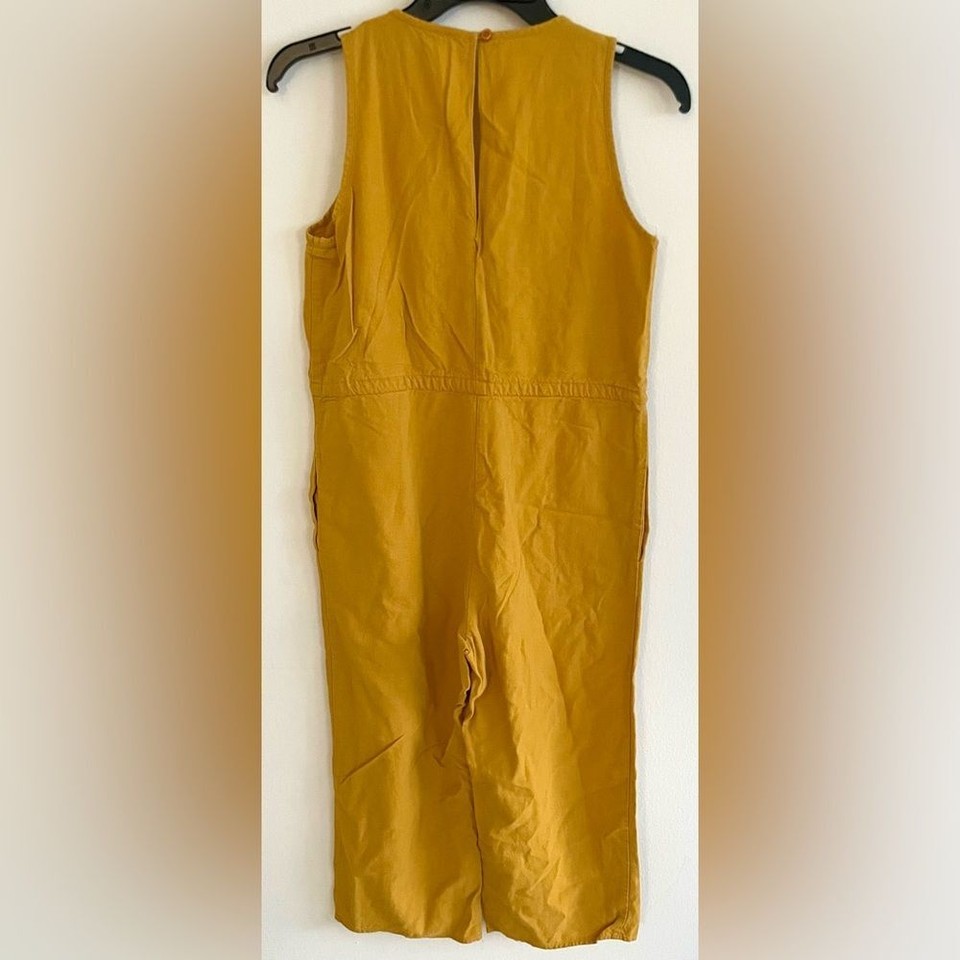 Drew yellow jumper womens size XS front middle tie | eBay