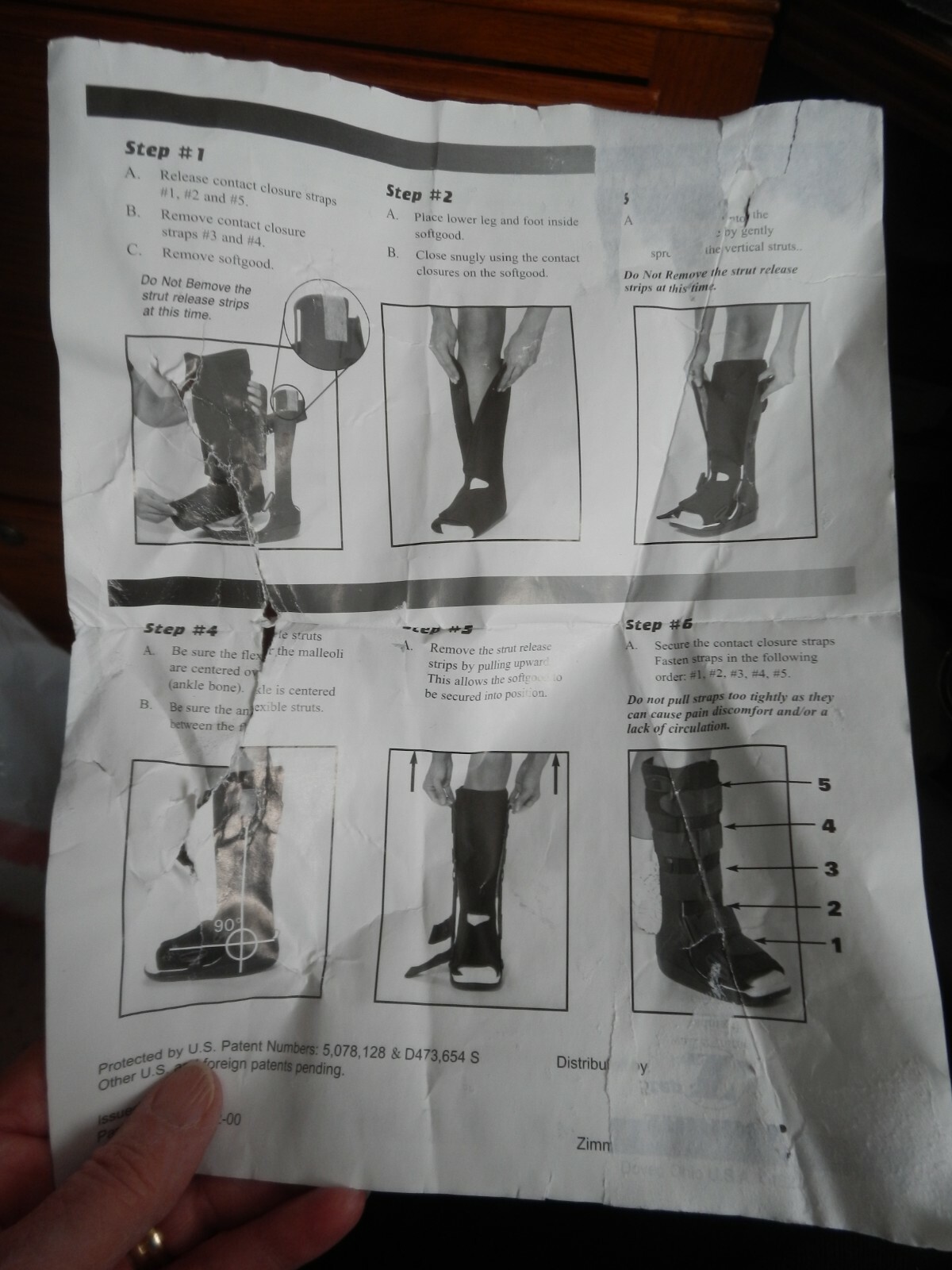 ZIMMER Premium Short Leg Fixed Hinge Walker Boot-Foot Ankle Cast ...