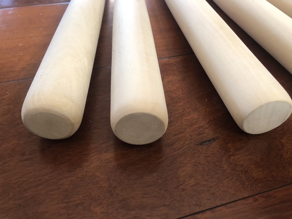6 Pcs Plain Wood Mini Baseball Bats Plain Bats 18 Inch | eBay