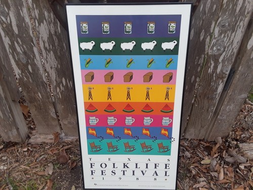 Original 1988 Texas Folklife Festival Poster - San Antonio, Texas | eBay