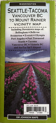 New SEATTLE/TACOMA - MOUNT RAINIER NP ROAD MAP Washington AAA/GMJ ...