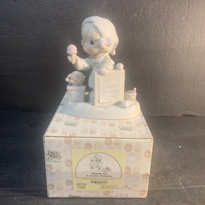 Precious Moments 109754 WISHING YOU A YUMMY CHRISTMAS GIRL SELLING ...