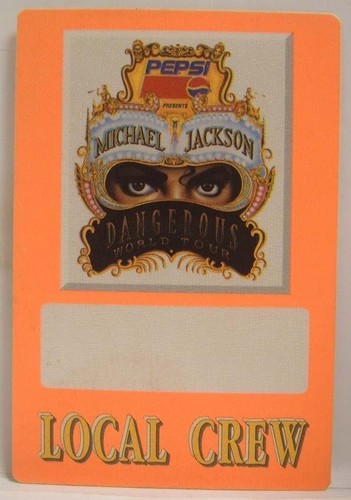 MICHAEL JACKSON - VINTAGE ORIGINAL CLOTH CONCERT TOUR BACKSTAGE PASS | eBay