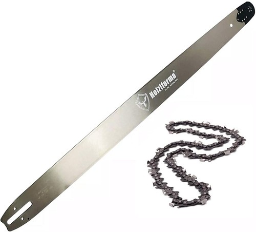 Solid Bar & Full Chisel Chain Combo Compatible with HUSQVARNA Chainsaw ...