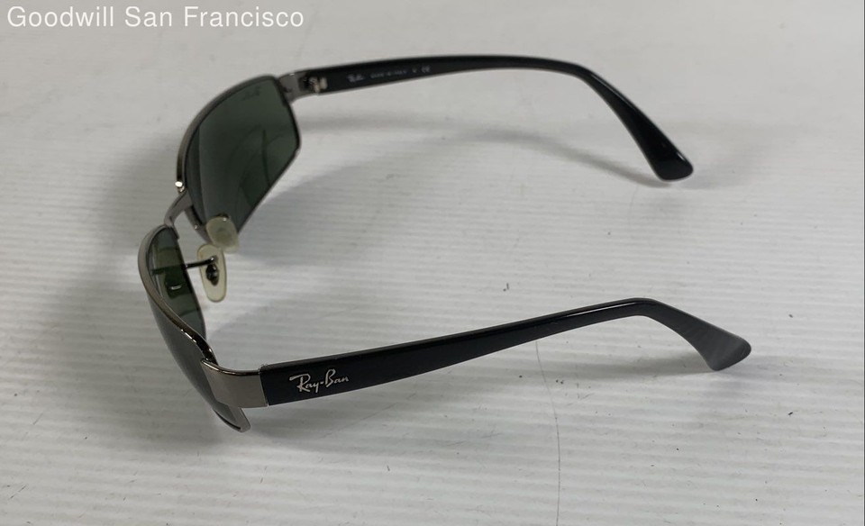 Ray-Ban RB 3364 004 62-17 3N Green Black Full Rim Rectangle Mens ...