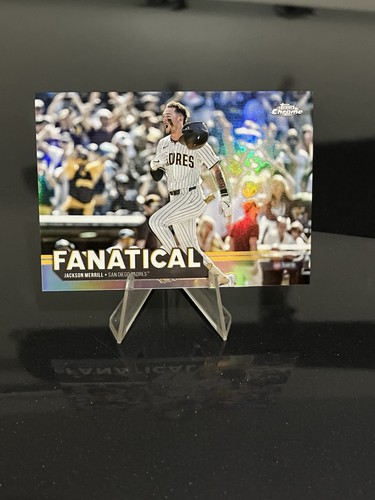 2025 TOPPS CHROME BASEBALL FANATICAL JACKSON MERRILL #FAN-12 CASE HIT ...