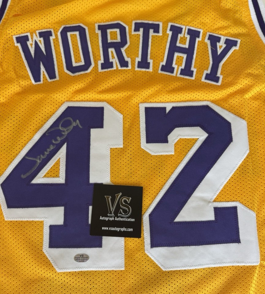 James Worthy Signed Lakers Custom Jersey XL With VS holo COA | eBay