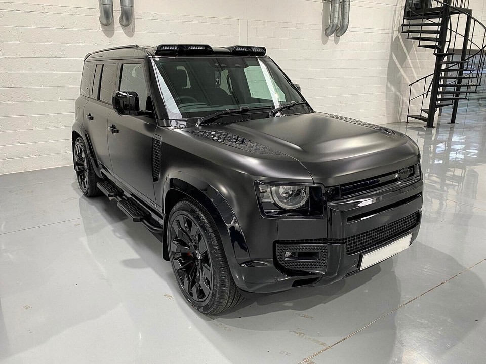 Carbon Roof Light Bar with LED DRL Fits For Defender 90 110 L663 L851 ...