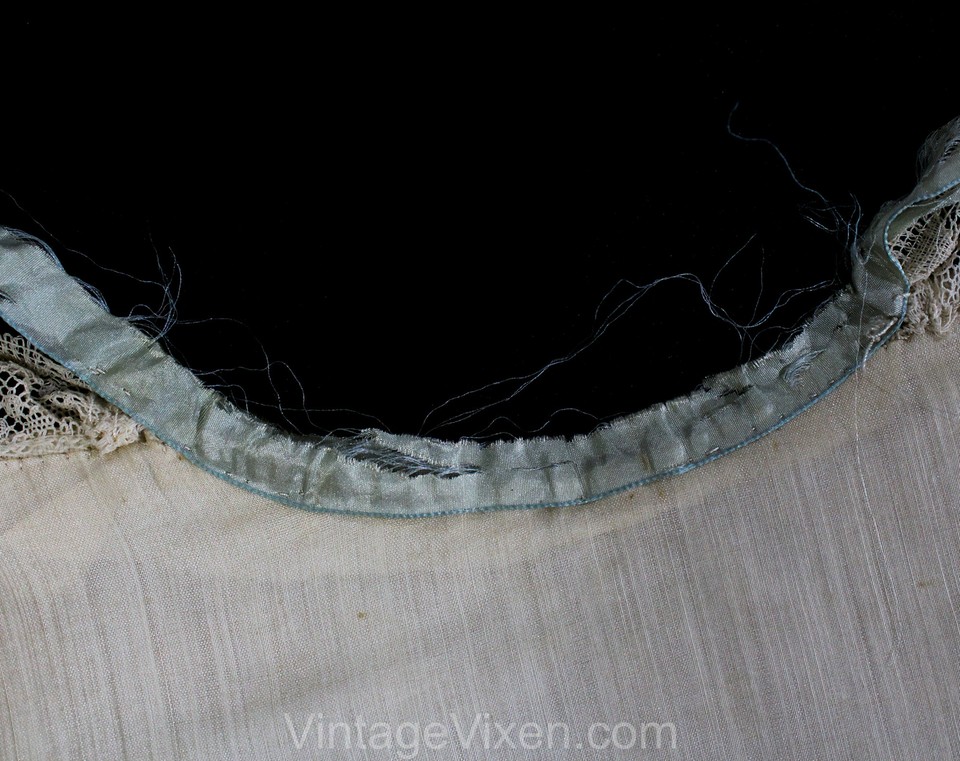 Antique Baby Bib Dated 1912 Art Nouveau Pink & Blue Embroidery Fancy ...