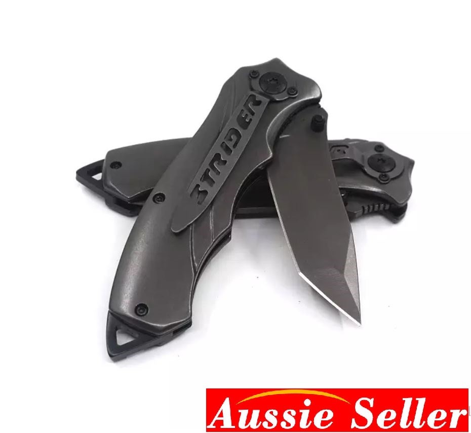 STRIDER 313 Folding knife hunting knife pocket knife Camping Curved ...