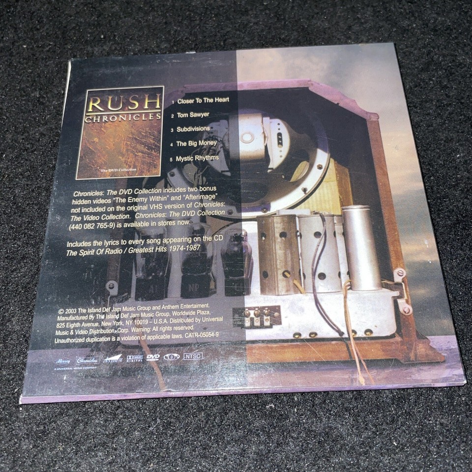 RUSH • Greatest Hits 1974-1987 DVD Sampler | eBay