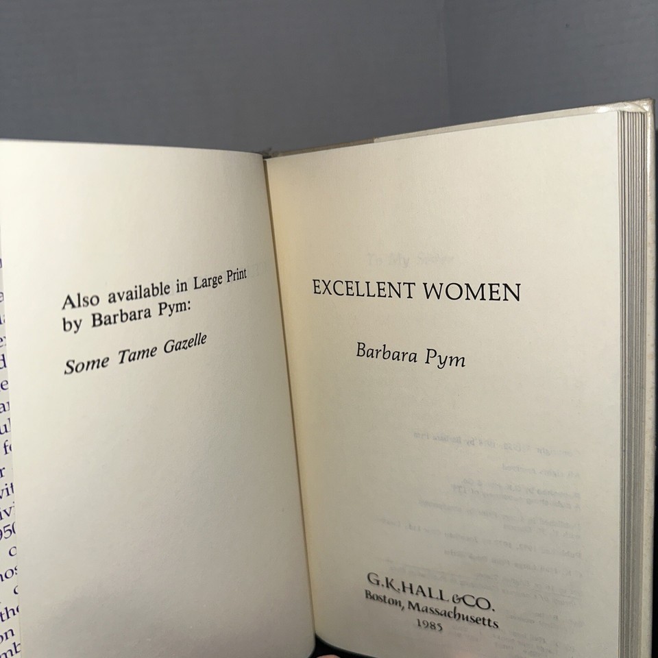 Excellent women barbara pym-vintage Hardcover Book:1985 With Some Tom ...