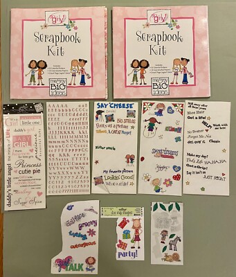 Lot Vintage Girl Me & My Big Ideas Stickers Scrapbook Kits Paper Only ...