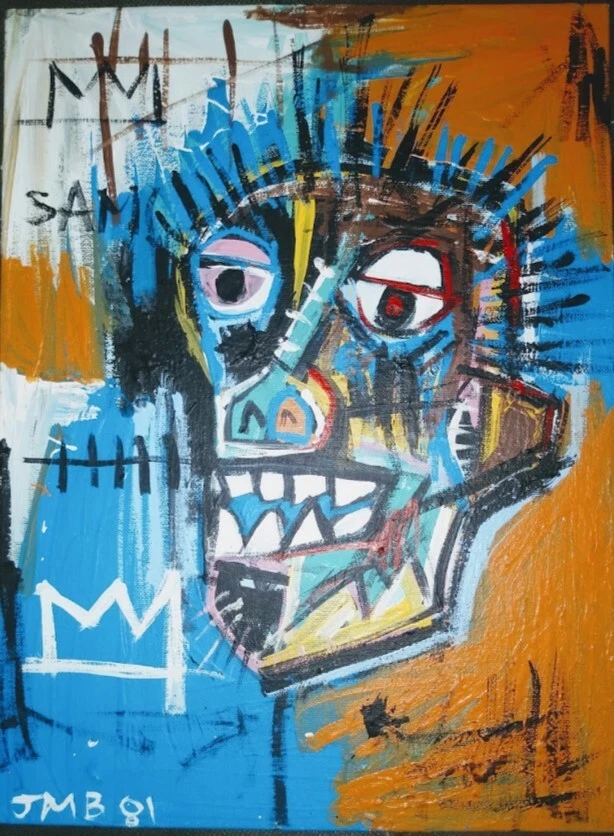 Basquiat Graffiti Skull