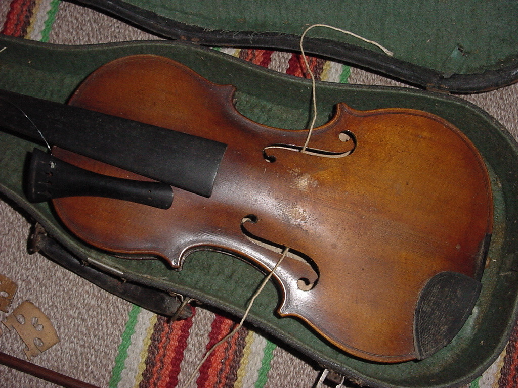 ANTIQUE STRADIVARIUS VIOLIN OLD VINTAGE FIDDLE C1900 WITH BOW AND CASE ...