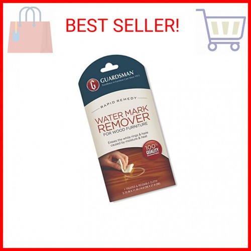 Guardsman Reusable Water Mark Remover Cloth | Wood Cleaner for White ...