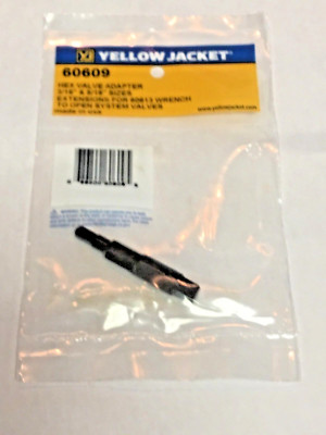 Yellow Jacket Hex Key Valve Adapter for 3/16, 5/16" HEX #60609 | eBay