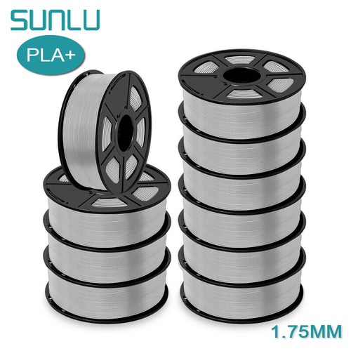 10* SUNLU PLA+ 3D Printer Filament 1.75mm PLA Plus 1KG/Spool Neatly ...