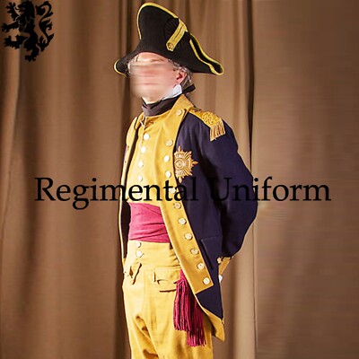 1775-83th American Colonial Uniforms War of Independence Navy Blue Wool ...