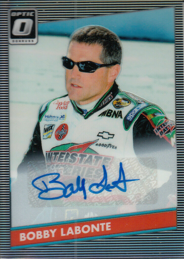 Bobby Labonte 2019 Donruss Optic Racing Retro Holo Parallel Auto Card ...