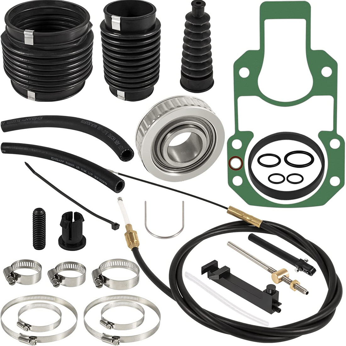 Mercruiser Alpha 1 One Gen II 2 Transom Service Kit Gimbal Shift Cable ...