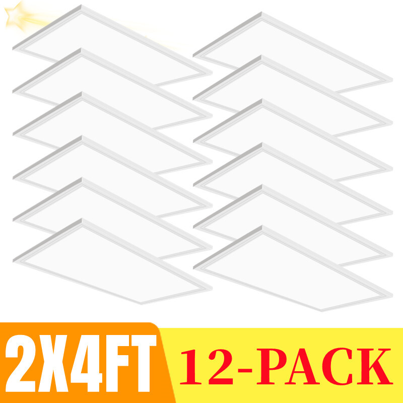 2x4FT LED Flat Panel Troffer Light,75W 5000K Recessed Back-Lit Drop ...