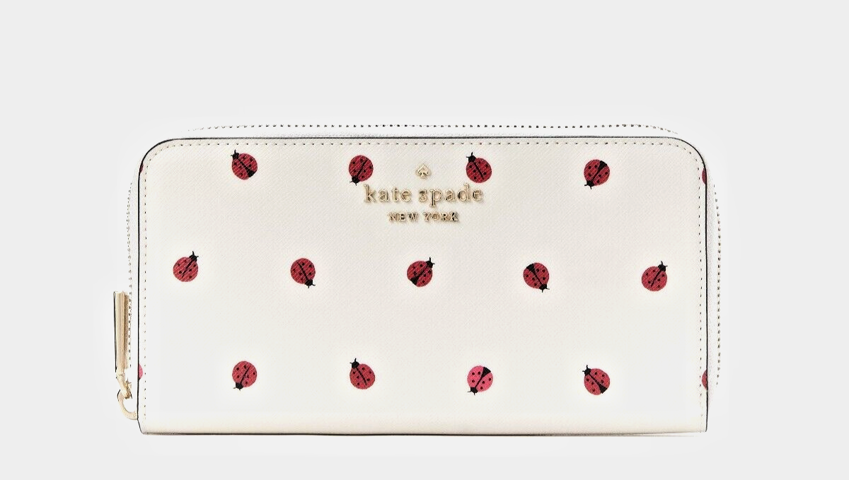 Kate Spade Staci Ladybug Dottie Large Continental Wallet - Cream for ...