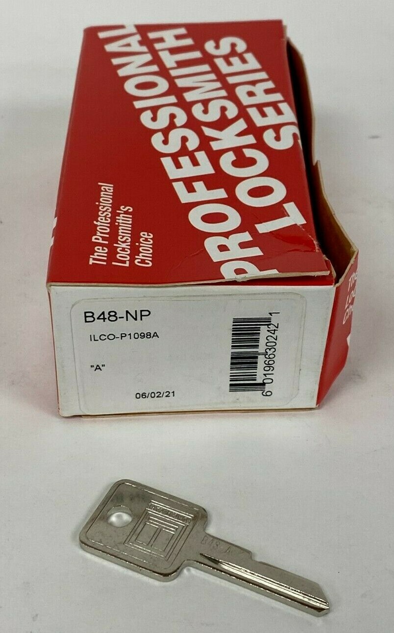 50 Pack ILCO P1098A General Motors Ignition Key Blank B48-NP, B48-A | eBay