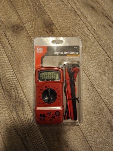 Gardner Bender GDT-311 Black/Red Manual 3 Function Digital Multimeter ...